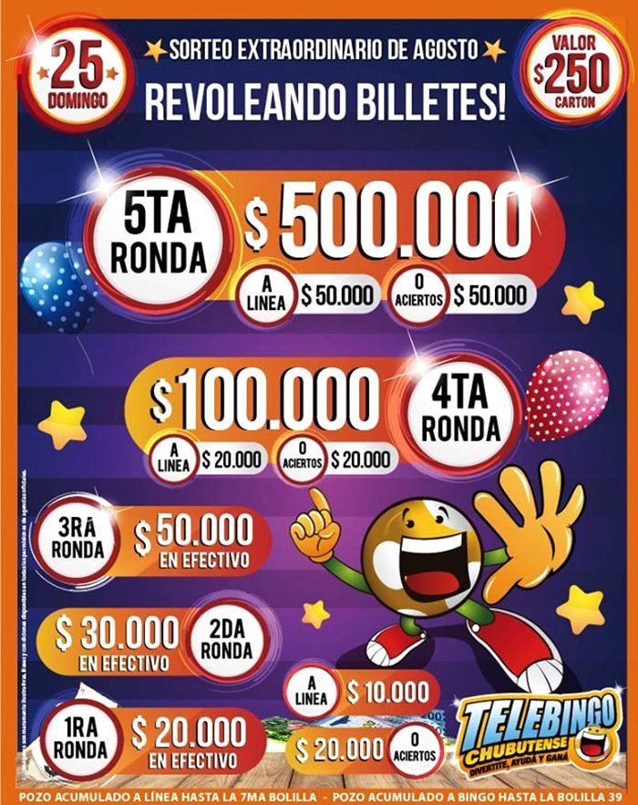 El Telebingo pondrá en juego 1 millón de pesos en efectivo el 25 de ...