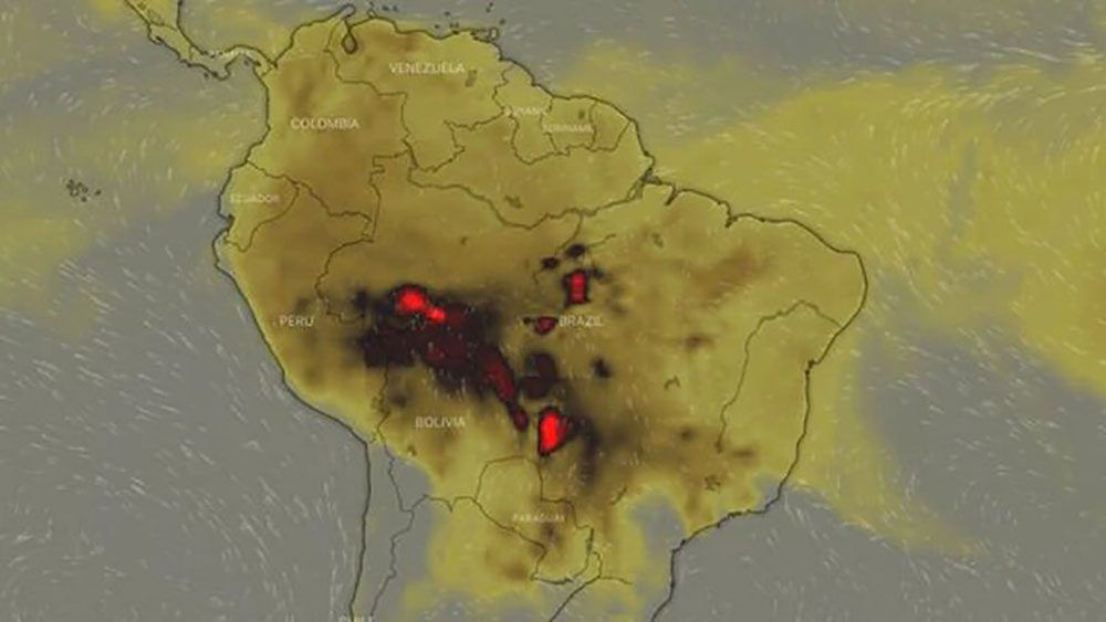 El humo de los incendios en el Amazonas llegó al norte del país