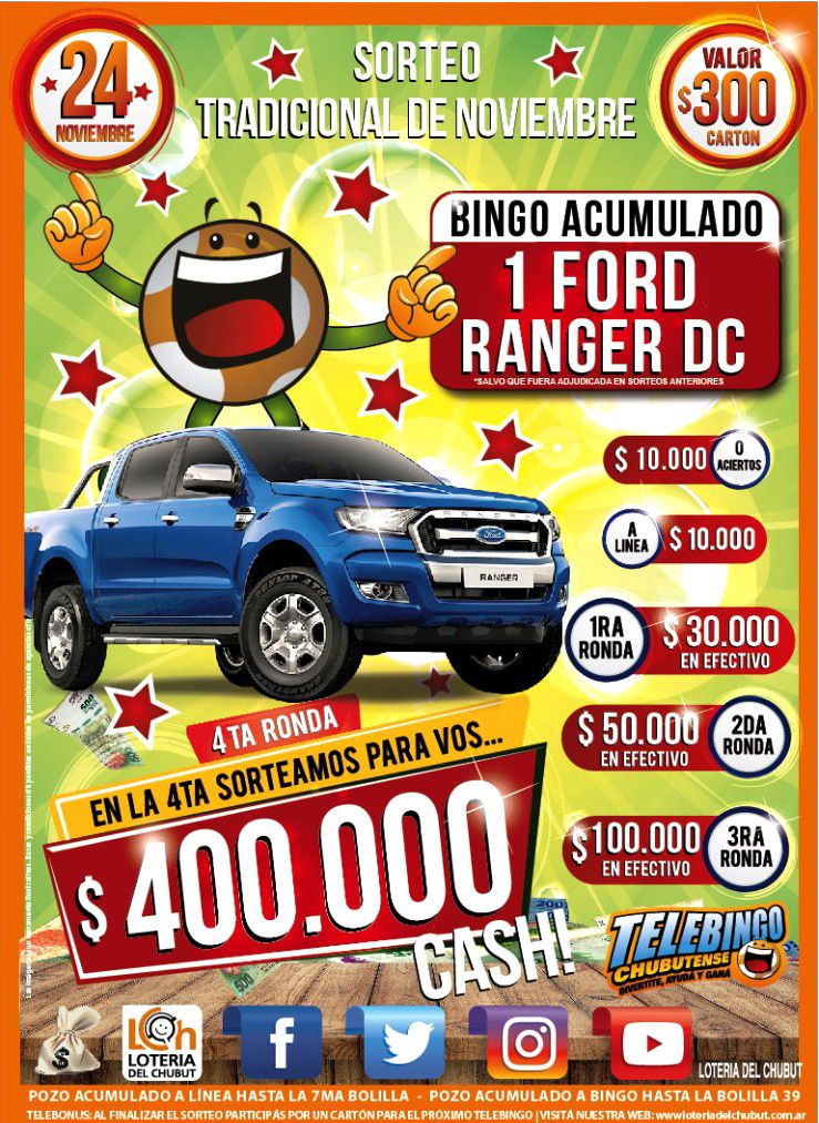 El Telebingo Chubutense pondrá en juego más de 2 millones de pesos en ...