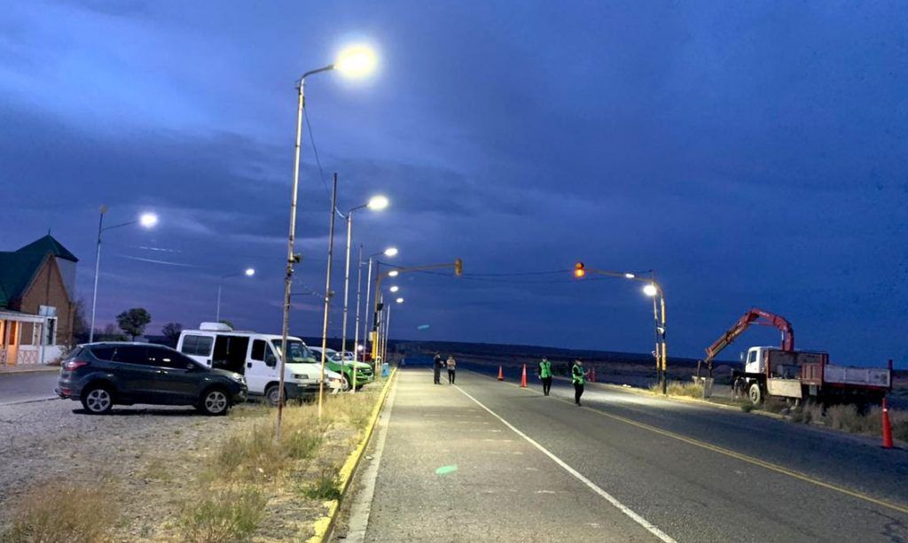 Se habilitó la iluminación led en el acceso norte