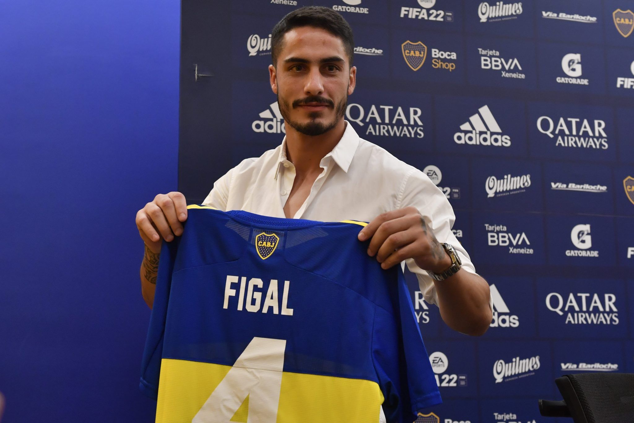 Figal fue presentado en Boca: "cuando se dio la posibilidad no lo dudé ...