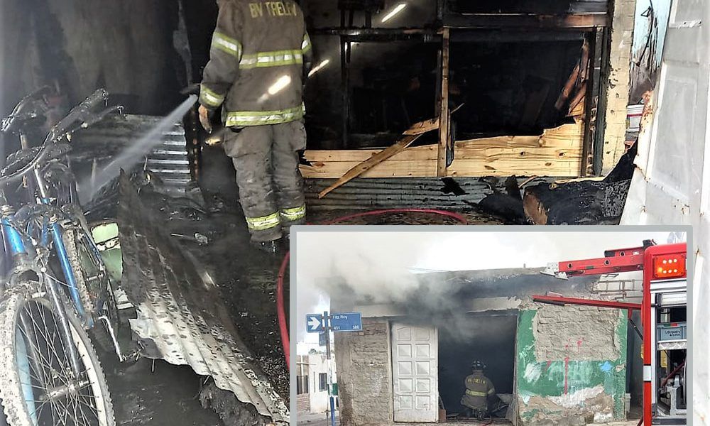 Trelew Falla Eléctrica Inició Un Incendio Que Quemó Un Galpón Radio