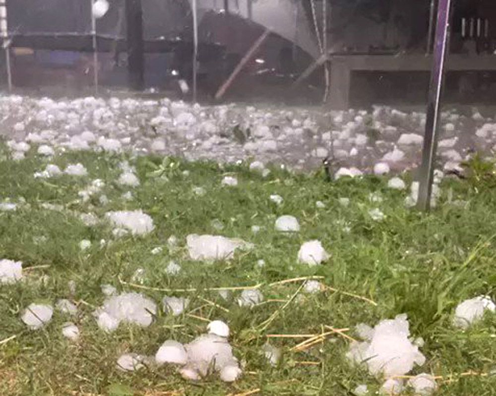 Un muerto y varios heridos por un temporal de granizo en San Luis