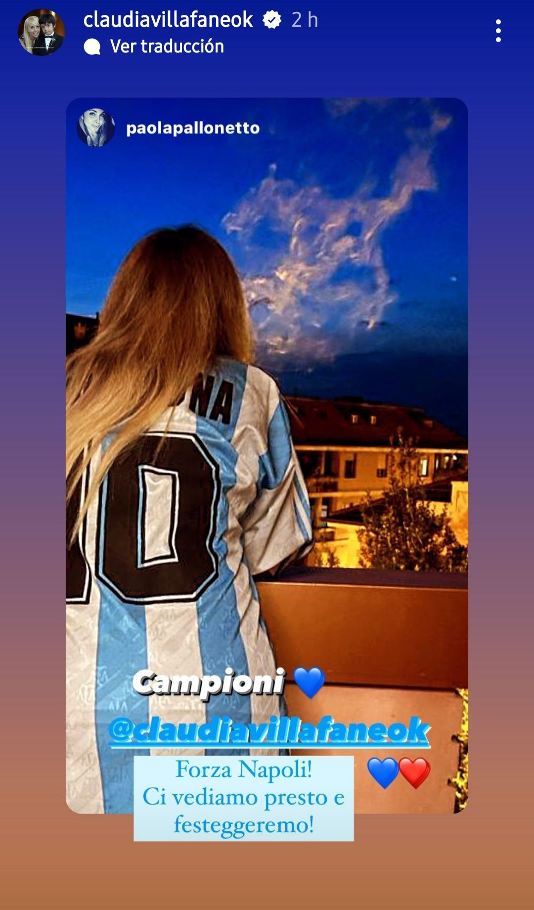 MIRÁ LAS FOTOS | Claudia Villafañe: “El cielo está de fiesta” - Radio 3 ...