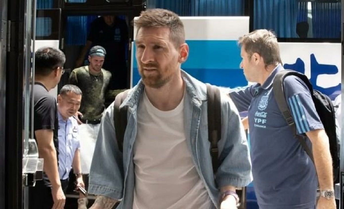 Messi ya está en Beijing para los amistosos del seleccionado argentino ...