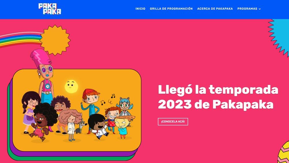 Pakapaka presenta su nueva página web