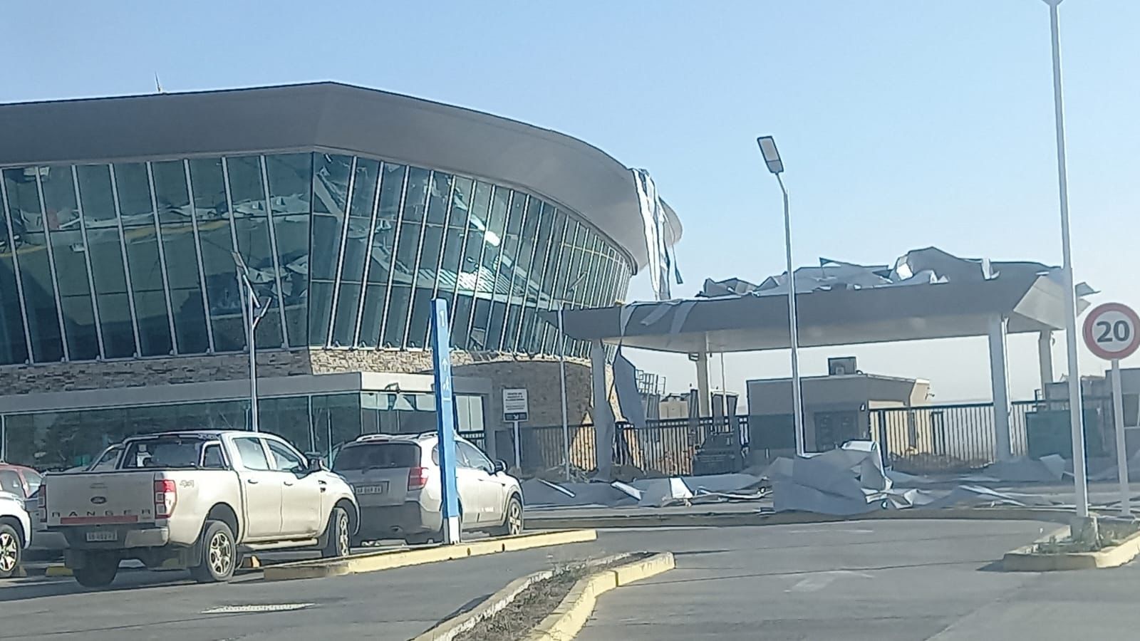 MIRÁ EL VIDEO | Así afectó el fuerte viento al Aeropuerto de Comodoro