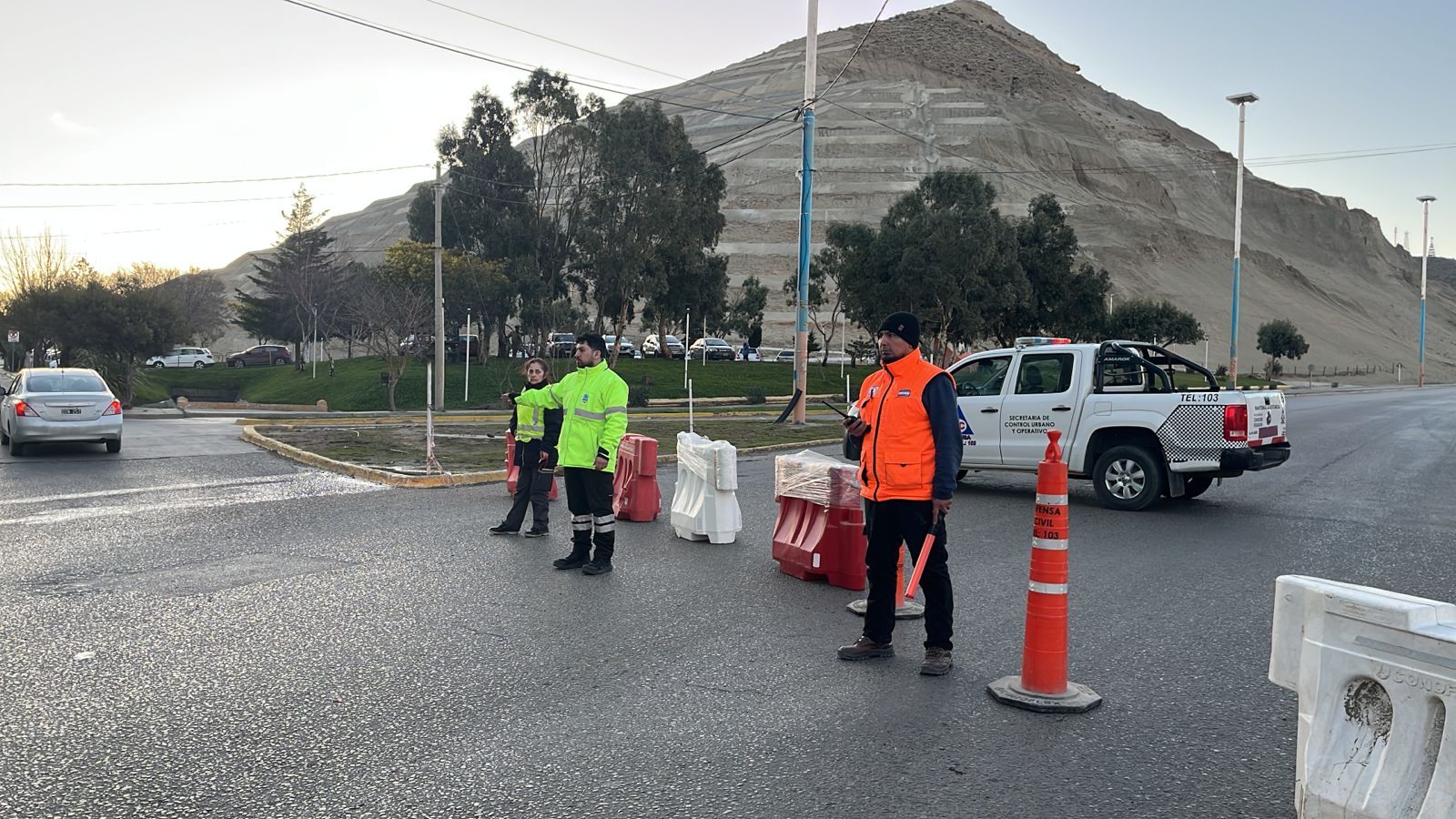 Cortan la traza urbana de la Ruta 3 en Comodoro