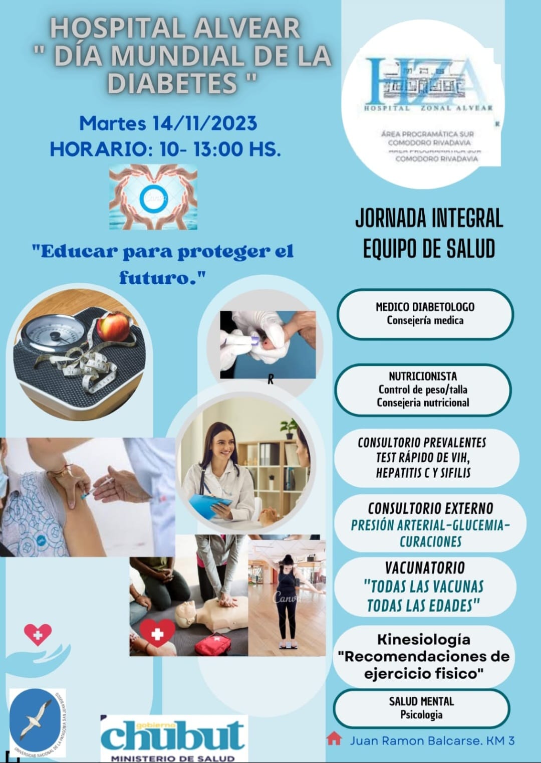 Jornada de concientización y prevención de la Diabetes en Comodoro Jornada de concientización y prevención de la Diabetes en Comodoro