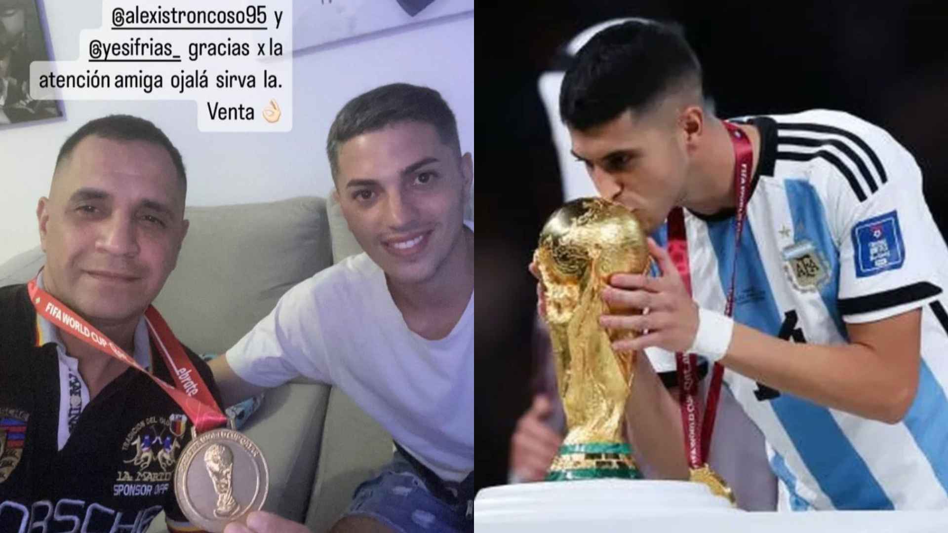 La ex de Palacios vendió la camiseta y la medalla del mundial para saldar una deuda - Radio 3 ...