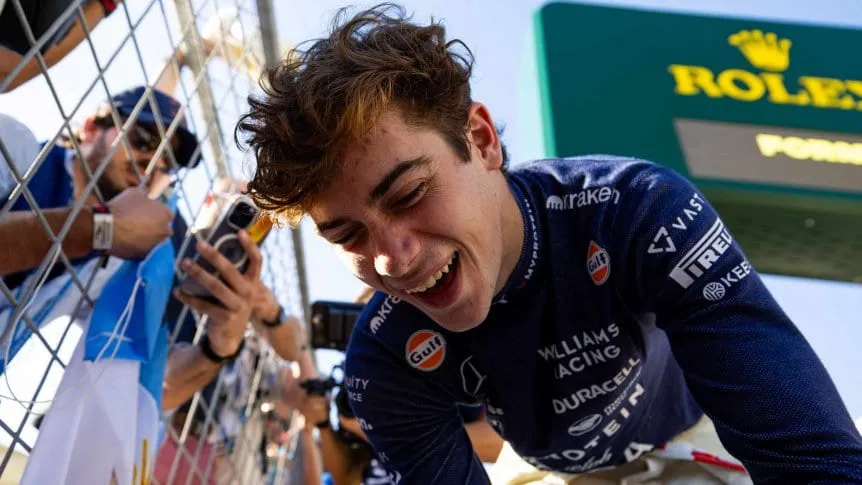 Colapinto se prepara para el GP de San Pablo con fuerte apoyo argentino