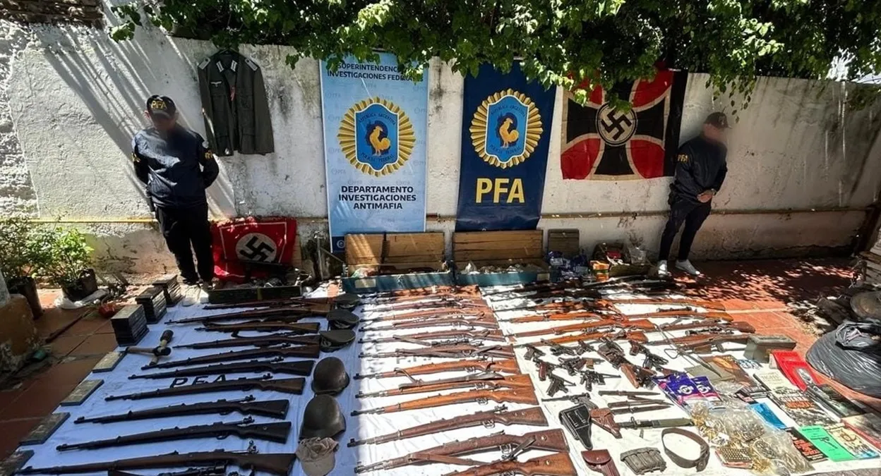 Desmantelaron una banda internacional de tráfico de armas y simbología ...