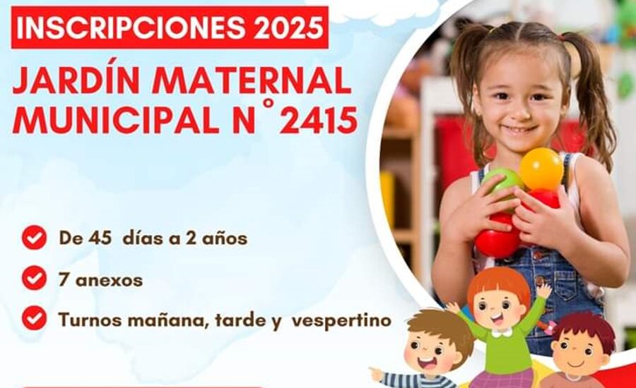 Comienzan las inscripciones para el ciclo lectivo 2025 en los Jardines ...