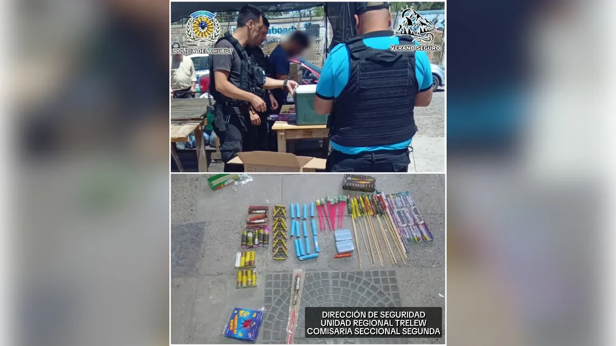 Trelew: secuestran pirotecnia ilegal durante un operativo en la feria ...